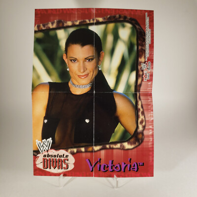 VICTORIA 2002 Fleer WWE Absolute Divas Pre-Folded 5" X 7" Mini Poster ...