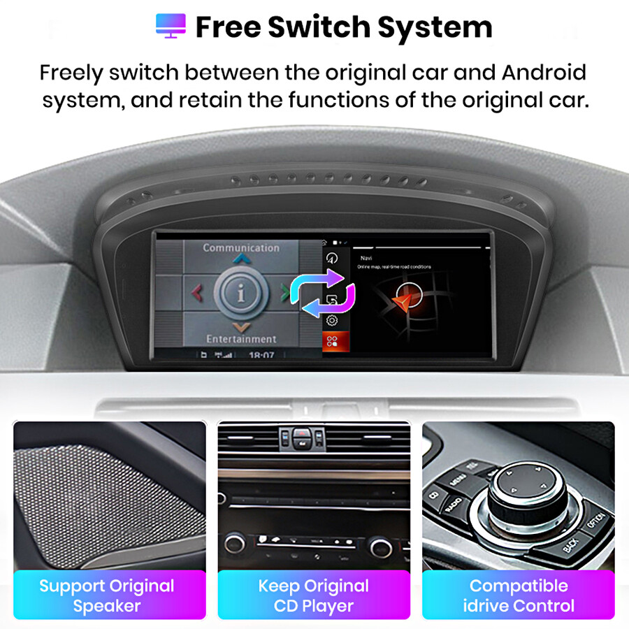 CCC System For BMW E60 2004-2008 Carplay Linux Car Stereo Bluetooth ...