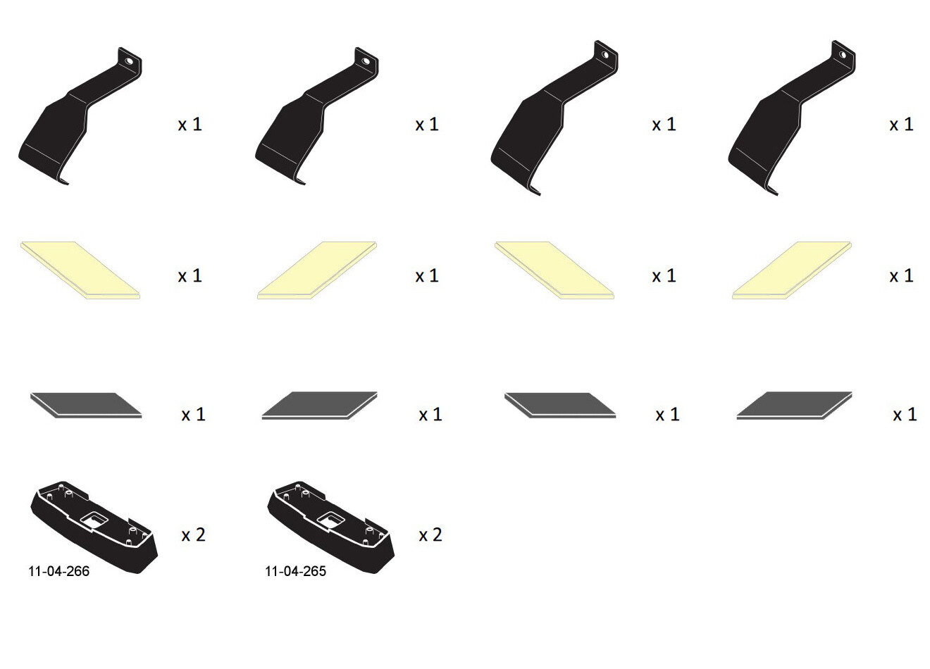 Whispbar K789W,Prorack Fitting Kit K789 for Subaru WRX 2014+ Roof Rack ...