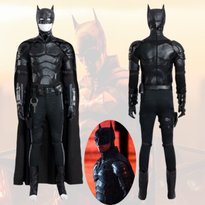 The Batman 2022 Costume Cosplay Suit Bruce Wayne Mask Outfit Ver 2 | eBay