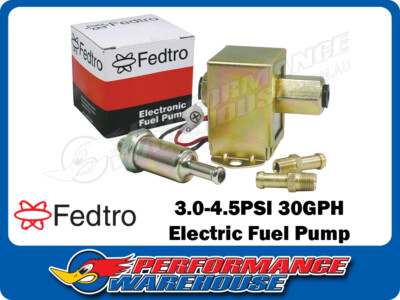 3.0-4.5PSI 30GPH Fedtro Solid State Electronic Fuel Pump 12V - Cube ...