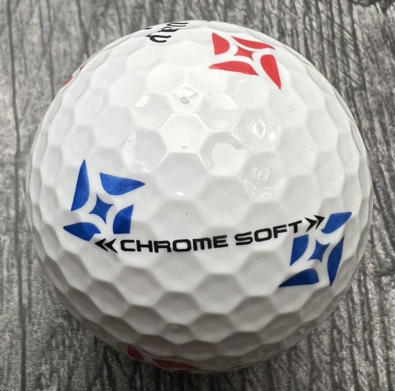 Callaway Chrome Soft Truvis Red & Blue Star Rare Golf Ball (1) | eBay