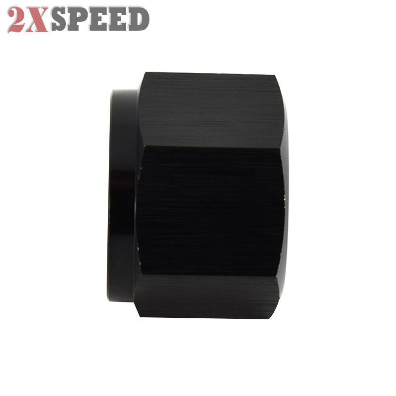 -8AN Fitting Female Cap block off nut Black | eBay