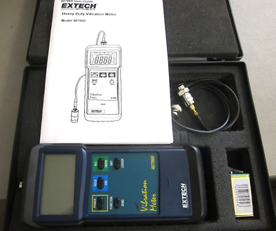 EXTECH 407860 VIBRATION METER - W/ MANUAL, CASE - FREE SHIPPING | eBay