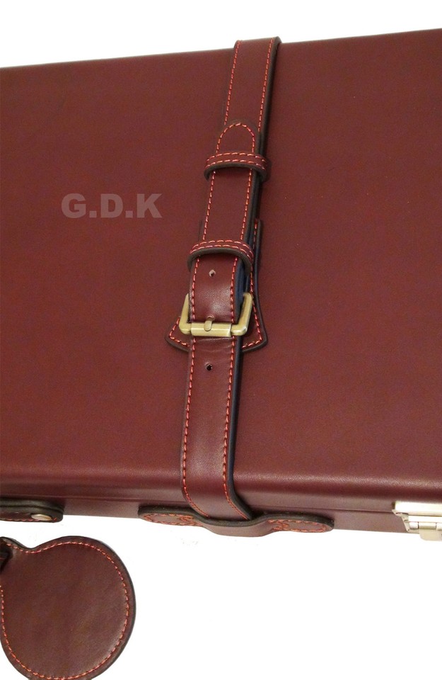 GDK, DARK BROWN PU LEATHER SHOTGUN CASE,26-32" BARREL SHOTGUN CASE ...