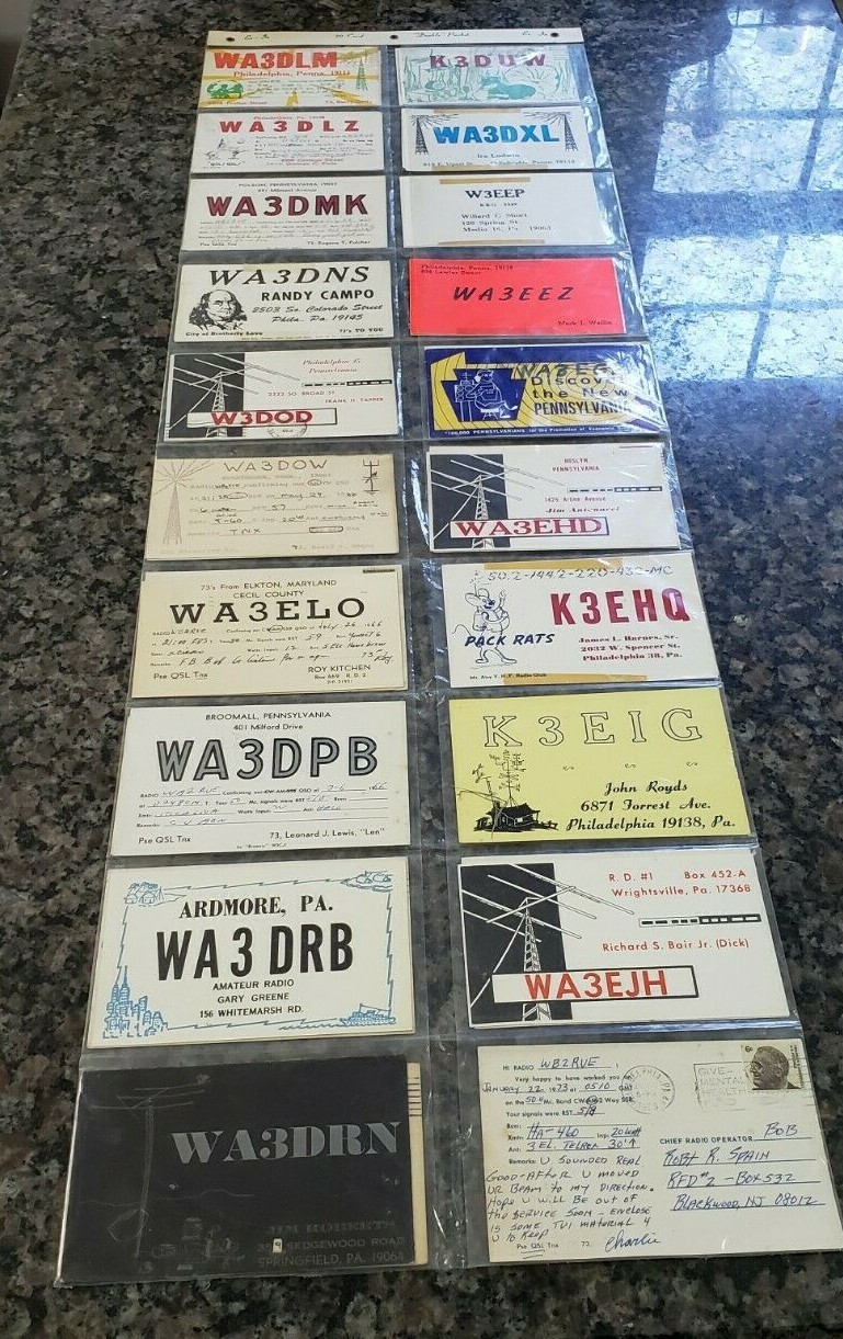 Ham Radio QSL Cards, Lot of almost 200 | eBay