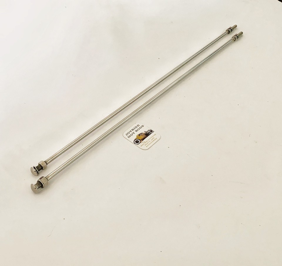 1928-31 Model A Ford Radiator / Firewall Support Rods- Polished S/S - 1 ...