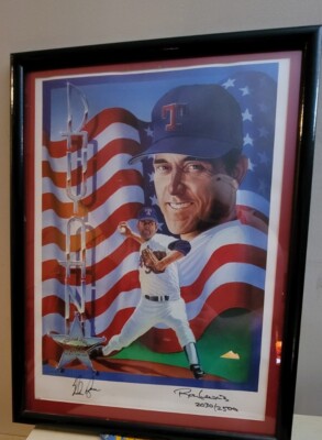 Nolan Ryan Framed Lithograph Autographed by Ryan and artist | eBay