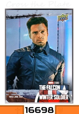 1-2022 UPPER DECK MARVEL FALCON & WINTER SOLDIER "NICE JOB, CAP" CARD# ...