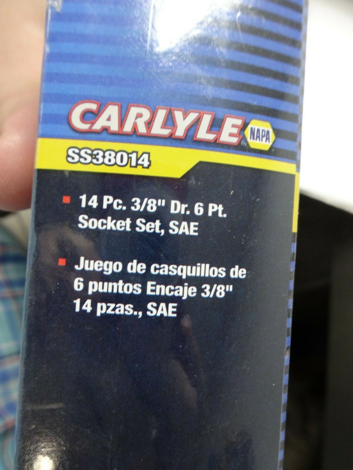 Carlyle SS38014 14 piece Socket Set 3/8" drive Standard SAE Regular 6 ...