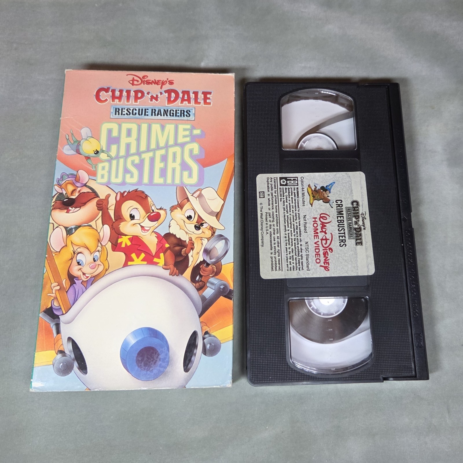 Vintage Chip 'n Dale Rescue Rangers Crime-Busters VHS Walt Disney Home ...