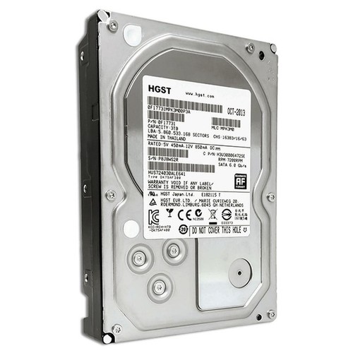 Hdd Hitachi Hgst Hard Disk 3tb Tera Sata 3,5" Hus724030ale641 Pc ...