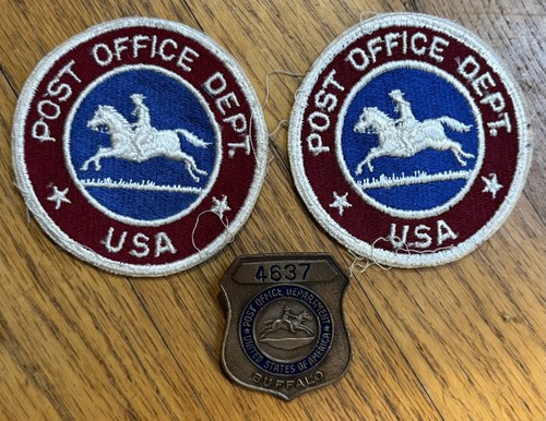 Antique Post Office Department Badge and Patch Set | eBay