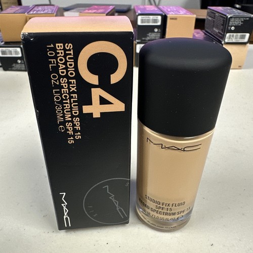 MAC Studio Fix Fluid SPF15 Foundation - 2 C4 - 1.01 fl oz - Ulta Beauty ...