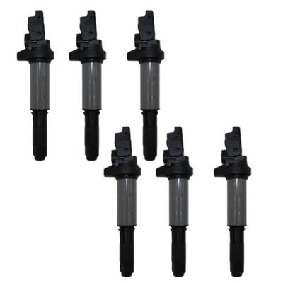 6PCS Ignition Coil Pack For BMW E39 E46 E53 E60 E63 B322 320i 330Ci ...