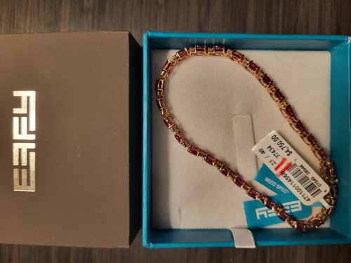 New, gorgeous 14K Yellow Gold, Ruby & Diamond Bracelet by Effy | eBay