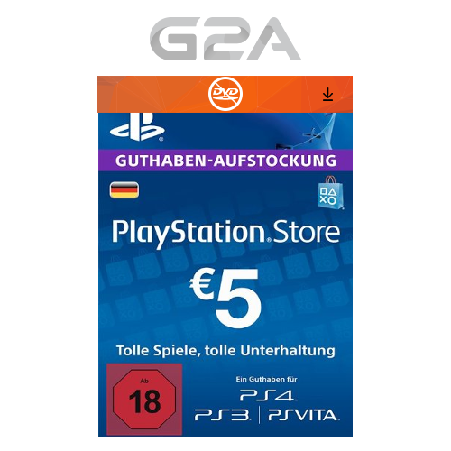 EUR PlayStation Network 5 Euro Card Code De PSN Ps4 Ps3 - Guthaben Key ...