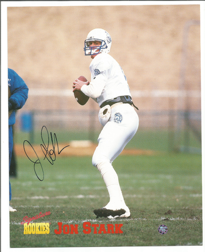 JON STARK 1995 SIGNATURE ROOKIES 8 X 10 CERTIFIED ON-ITEM AUTO WITH SR ...