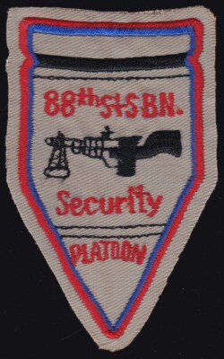 US Army MP 88th S&S Security Platoon Vietnam Patch Q-10 | eBay