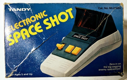 Vintage Tandy Electronic Space Shot Hand Held Video Game Works Original ...