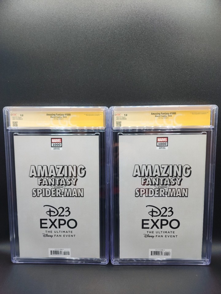 Amazing Fantasy #1000 CGC 9.8 D23 Signed By Humberto Ramos And Edgar ...