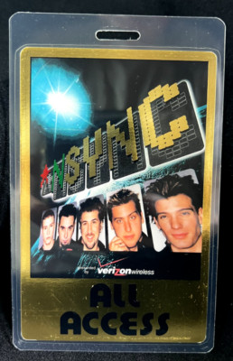 NSYNC 2001 PopOdyssey Tour Laminated Backstage Pass Justin Timberlake ...