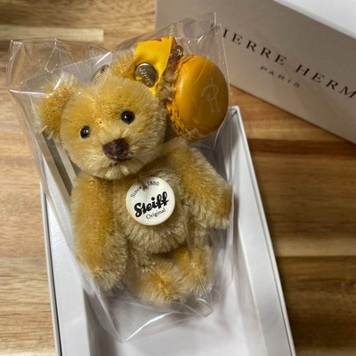 Pierre Herme x Steiff Collaboration Stuffed bear Key Ring London+Japan ...
