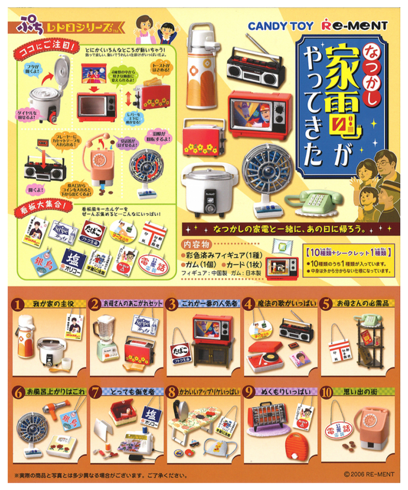 * WOW! RE-MENT 2006 RETRO ELECTRONICS MINIATURE SET #9 * HEATER * | eBay