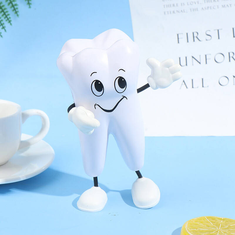1Pc Tooth-figure Squeeze Toy Soft PU Foam Tooth Doll Model Shape ...