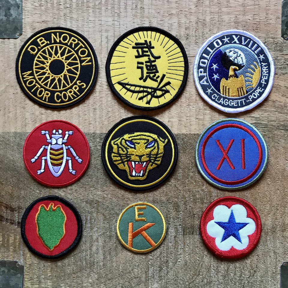 THE GOONIES DATA TRENCH COAT EMBROIDERED PATCH SET IRON HALLOWEEN ...