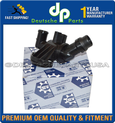 AUDI A4 & A4 QUATTRO 2.0L ENGINE COOLANT THERMOSTAT ASSEMBLY + GASKET ...