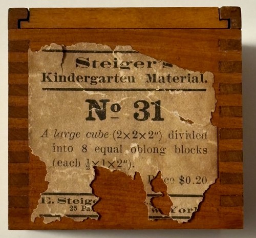 1800'S RARE ANTIQUE STEIGER KINDERGARTEN LEARNING MATERIAL NO 31 | eBay