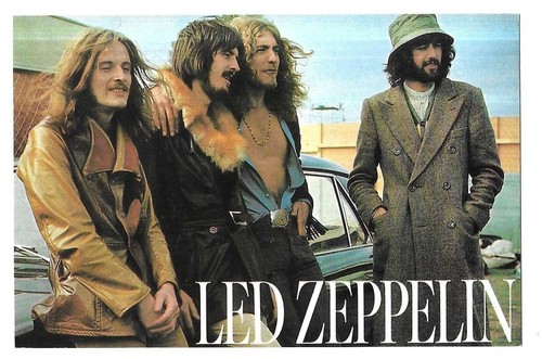 RARE / CARTE POSTALE - LED ZEPPELIN / POSTCARD JIMMY PAGE & ROBERT ...