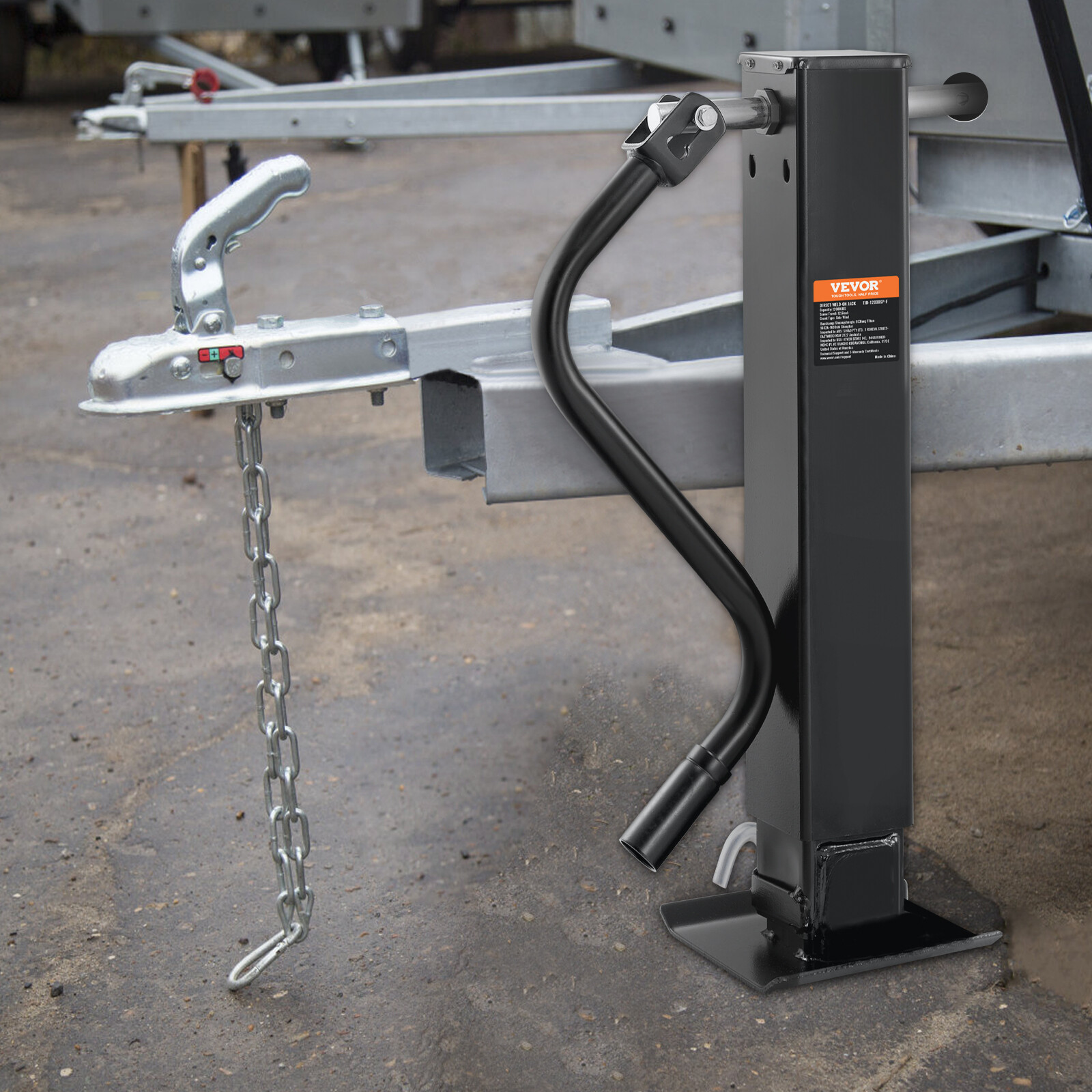 VEVOR 12000lbs Trailer Jack Heavy-Duty Square Welded-on RV Jack,Yacht ...
