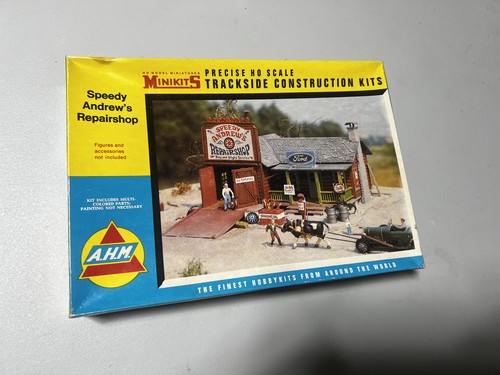 Lot of 2 Minikits AHM Vintage HO Scale Train House Building Set in box ...
