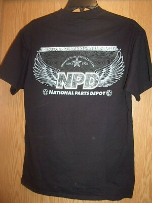 NPD national Parts Depot Restoring American History black M t shirt | eBay