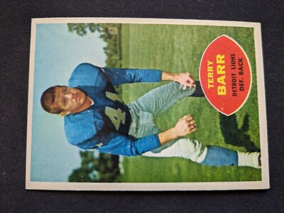 1960 Topps Football Card # 47 Terry Barr - Detroit Lions (VG/EX) | eBay