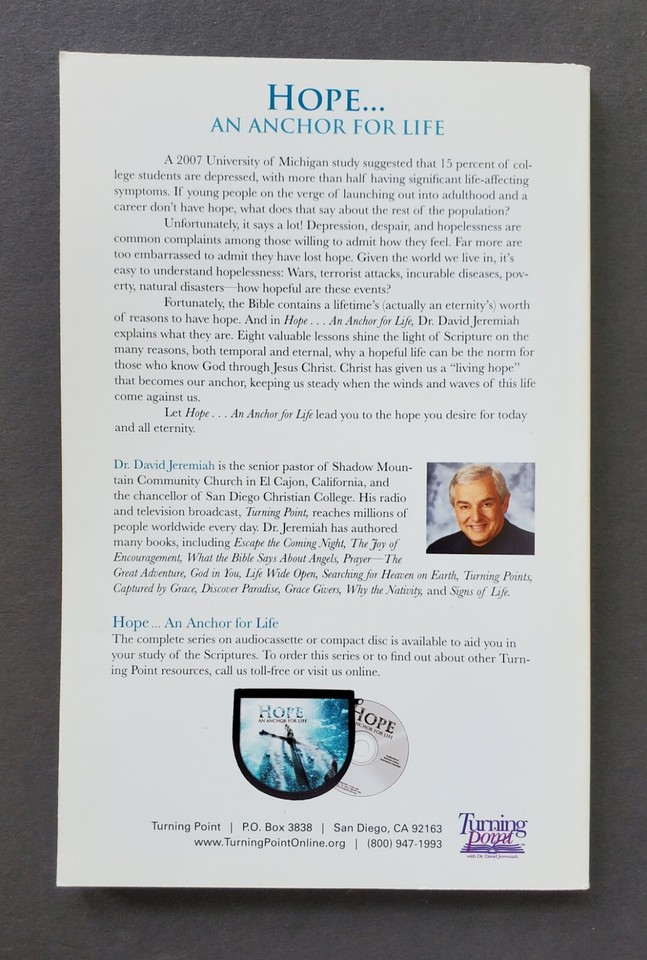 Hope - An Anchor For Life (Study Guide) By Dr David Jeremiah | eBay