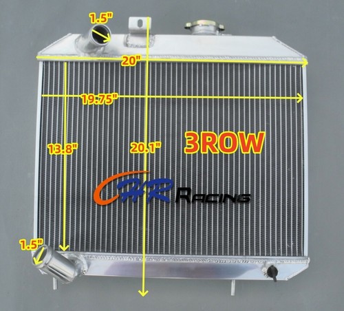 3ROW Aluminum Radiator For JEEP Willy's 2.2L MB & M38 CJ-2A CJ-3A 1941 ...