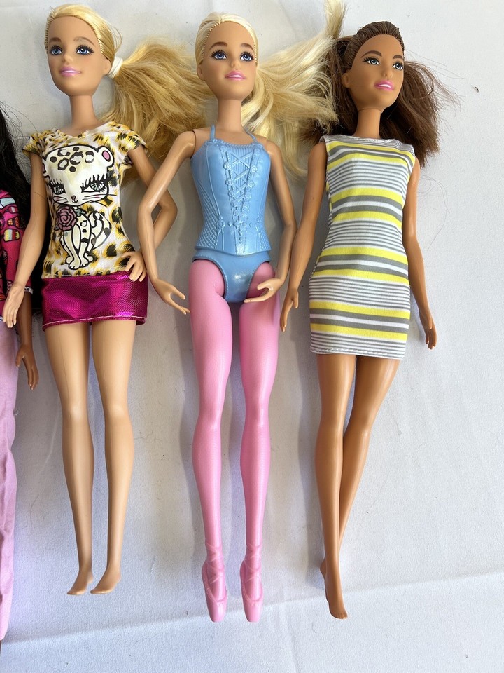 LOT OF 5 USED PLAYED WITH BARBIE DOLLS | eBay