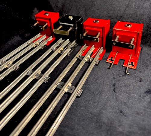 Lot Of 4 MARX O Gauge Illuminated Track Bumper (Red, Black) With Track ...