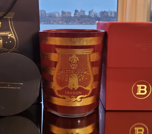 BALMAIN x TRUDON Great XL Grande LIMITED EDITION Empty Glass Jar Vessel ...