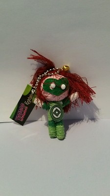 Green Lantern Voodoo Doll Keyring Key Chain keyfob charm string wool ...
