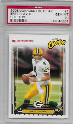 2006 Donruss FRITO LAY CHEETOS PSA 10 Brett Favre Green Bay Packers POP ...
