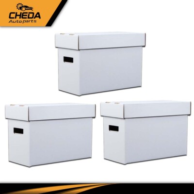 3 Pack Short Comic Book Storage Boxes Holds 150-175 Stackable Archival ...