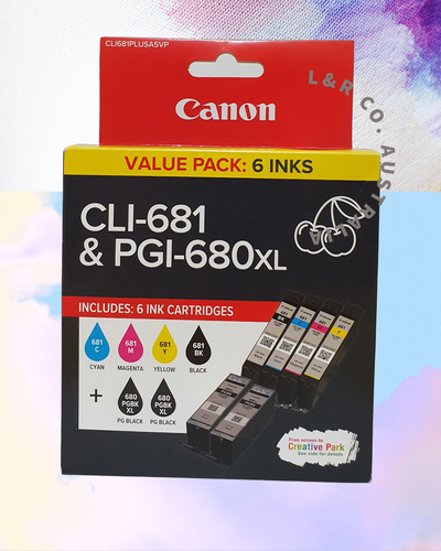 Canon PGI680XL CLI681 Ink Cartridge Combo Value Pack - 6 Inks - New ...