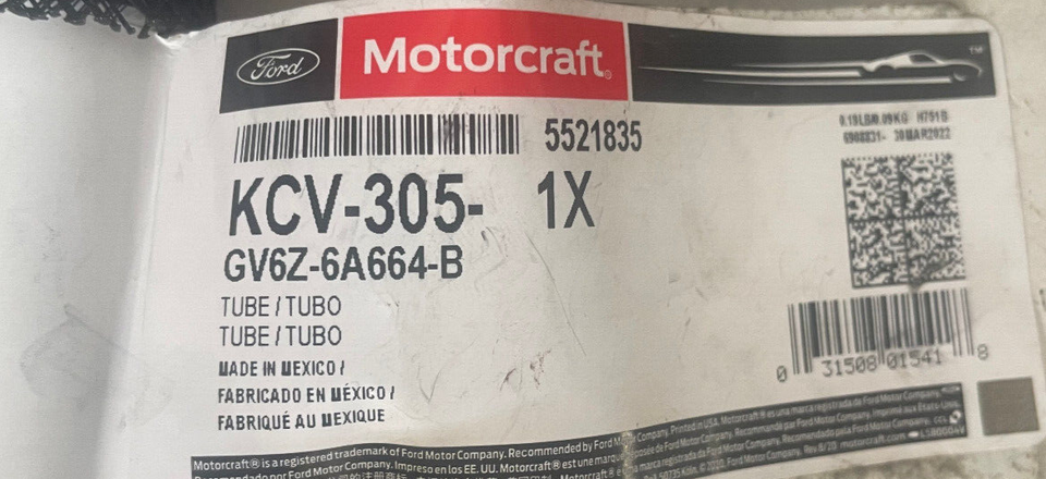 OEM NEW 17-19 Ford Escape Crankcase Vent Sensor Emissions Tube PCV 1.5L ...