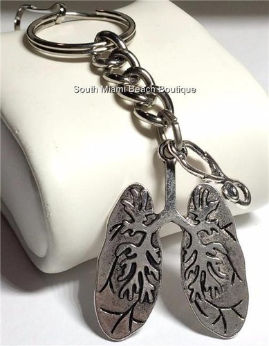 Medical Keychain Purse Charm Pulmonary Doctor Nurse Respiratory Lungs ...