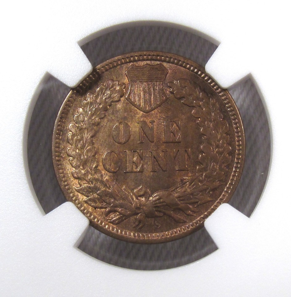 1909-S Indian Cent NGC AU58 BN Coin AQ737 | eBay