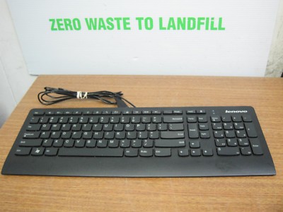 4x IBM Lenovo KU-0989 USB Black Keyboard 54Y9489 | eBay